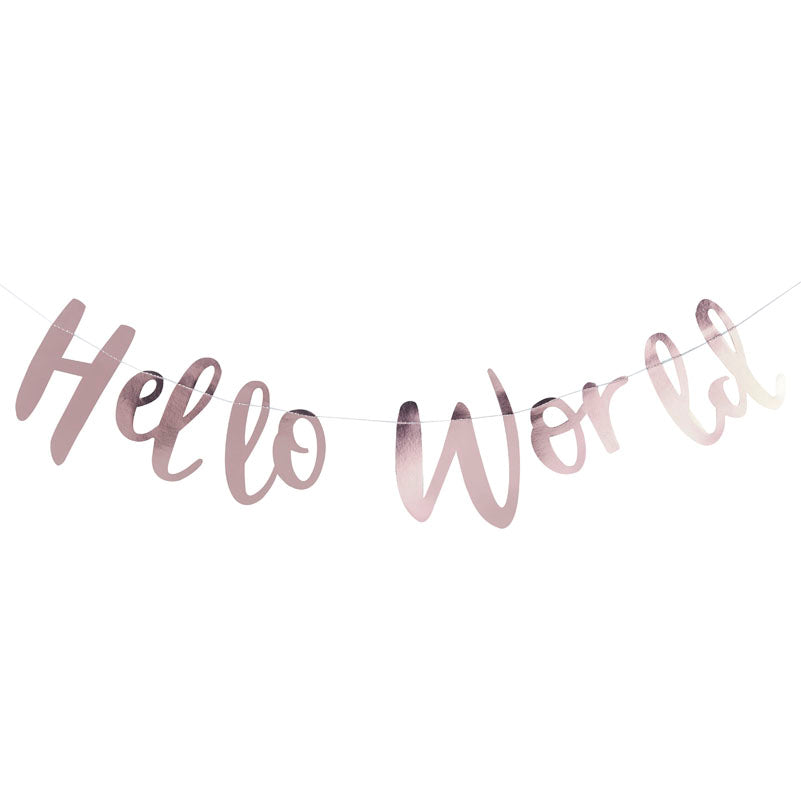 Hello World banner – The Party box